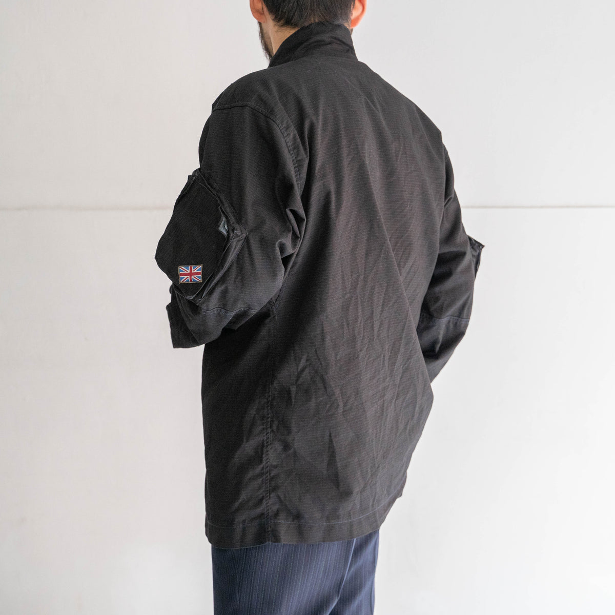 2000s British military combat jacket 'RAF' -black dyed- – gochic vintage
