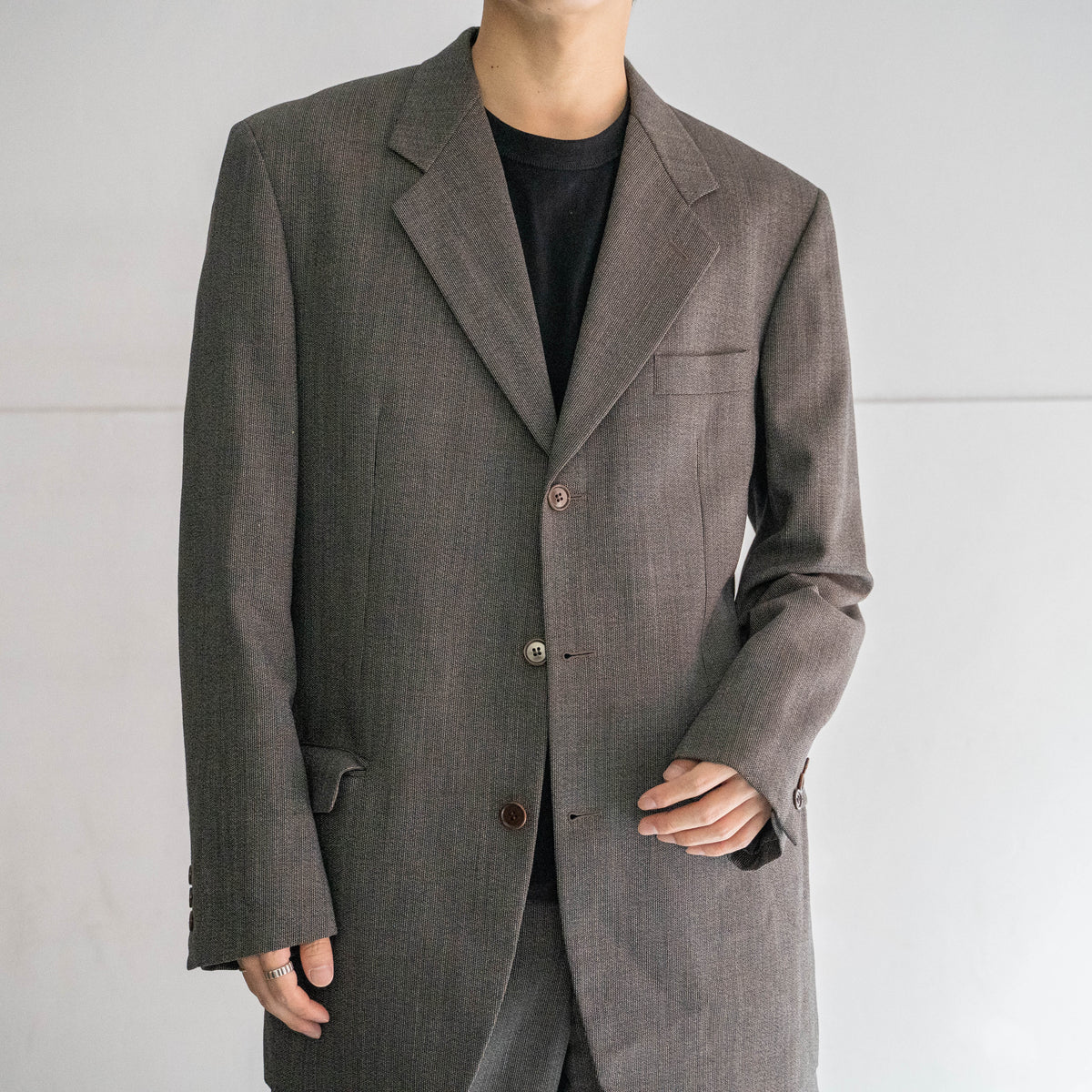 1990s Japan vintage light brown chambray set up – gochic vintage