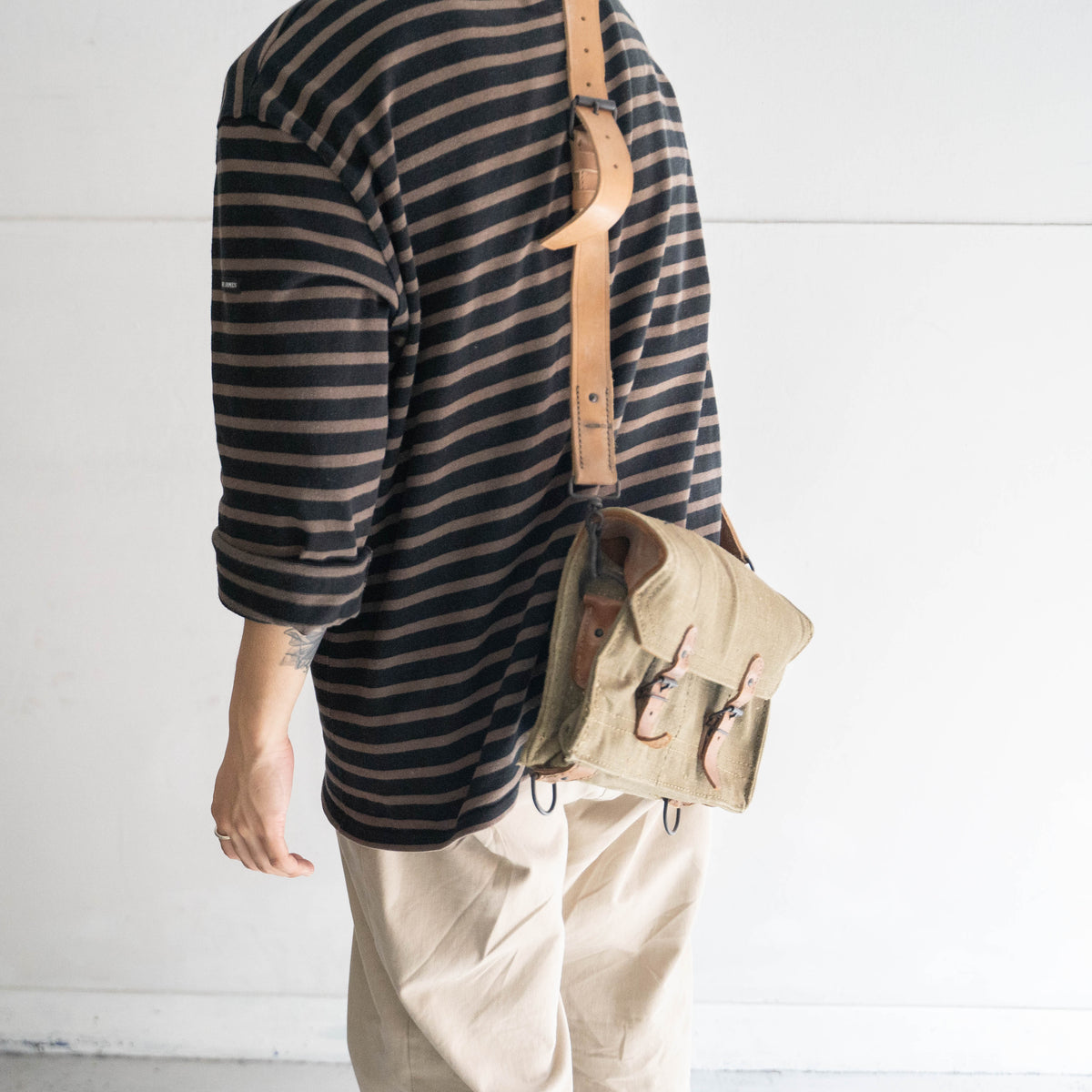 1950-60s French military musette bag 'dead stock' – gochic vintage
